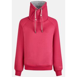 Kapuzenpullover SALZHAUT "Pullover WEPS", Damen, Gr. L, rot (beetroot), Obermaterial: 65% Baumwolle CO. 35% Polyester PES., Pullover Kapuzenpullover