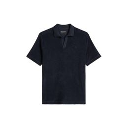 Marc O'Polo Poloshirt MARC O'POLO, Herren, Gr. L, schwarz navy, Frottee, Obermaterial: 100% Baumwolle, regular fit, Shirts, regular aus weichem Jersey-Frottee