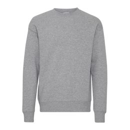 !Solid Longpullover SOLID "Sweatshirtpullover SDLenz", Herren, Gr. L, grau (light grau melange), Obermaterial: 60% Baumwolle CO. 40% Polyester PES., Sweatshirts Longpullover