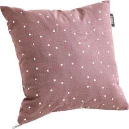 Dekokissen Paidi "in 40x40 cm, Baumwolle, verschiedene Farben, gepunktet", rot berry, gepunktet, B:40cm H:10cm L:40cm, Baumwolle, Polyester, Dekokissen_Sitzkissen_Kissenh&uuml;llen, Zierkissen mit F&uuml;llung, abnehmbarer und waschbarer Bezug