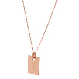 Adelia&acute;s Kette ohne Anh&auml;nger ADELIA&acute;S "Damen Halskette mit Anh&auml;nger &ndash; aus Edelstahl", gold, Halsketten, Damen, 43cm, Edelstahl, Ideal zum Verschenken &ndash; schlicht und stilvoll