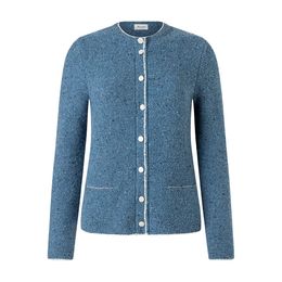 Strickjacke Maerz Muenchen "Maerz Muenchen 246901 Strickjacke Damen Bekleidung", Damen, Gr. 40, blau, 60% Wolle, 20% Viskose, 20% Polyamid, Strickjacken Strickjacke