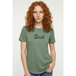 V&eacute;ro Moda Kurzarmshirt VERO MODA "VMMIRANDA SIF SS TOP BOX JRS", Damen, Gr. L, laurel wreath detail:sand, Jersey, Obermaterial: 100% Baumwolle, regular fit normal, Rundhals, Shirts, Baumwolle, regular fit