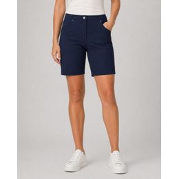 Cargoshorts DEPROC Active "KENORA City Short", Damen, Gr. 46 (L), Normalgr&ouml;&szlig;en, navy, 97% Polyester; 3% Elasthan, Hosen, In melierter Optik