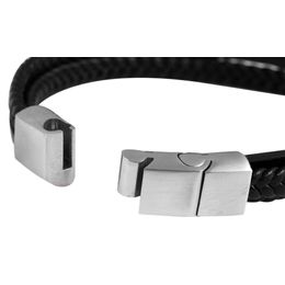 Adelia&acute;s Armband ADELIA&acute;S "Unisex Armband &ndash; Textilarmband aus Leder 23 cm", schwarz, Armb&auml;nder, Damen, 23cm, Leder, Armband, Eine sch&ouml;ne Geschenkidee f&uuml;r jeden Anlass