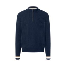 Strickpullover Maerz Muenchen "Maerz Muenchen 460901 Strickpullover Herren Bekleidung", Herren, Gr. 48, blau, 100% Schurwolle, Pullover Strickpullover