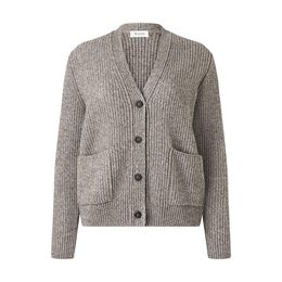 Cardigan Maerz Muenchen "Maerz Muenchen 254500 Cardigan Damen Bekleidung", Damen, Gr. 38, beige, 80% Yak, 20% Schurwolle, Strickjacken