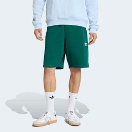 Shorts adidas originals "ESS SHO", Herren, Gr. XL, N-Gr, collegiate gr&uuml;n, normal, gr., Obermaterial: 100% Baumwolle, Hosen Shorts, Essential Sweat Shorts mit Logo, aus weichem French-Terry Material