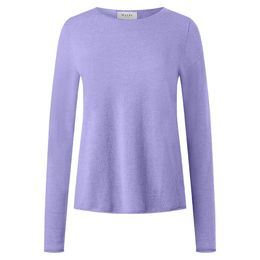 Strickpullover Maerz Muenchen "Maerz Muenchen 375200 Strickpullover Damen Bekleidung", Damen, Gr. 36, lila, 100% Wolle, Rundhals, Pullover Strickpullover