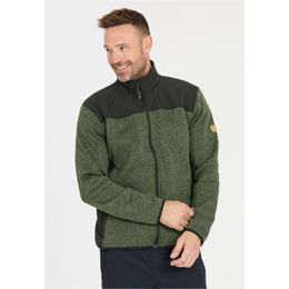 Fleecejacke WHISTLER "Farmer", Herren, Gr. M, dunkelgr&uuml;n, 100% Polyester, mehrfarbig, meliert, normal, ohne Ausschnitt, Jacken Fleecejacke, Komfort
