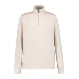 Sweatshirt Luhta "Luhta Strickjacke Dalkarby", Herren, Gr. M, kitt, Sweatware, 78% Baumwolle, 22% Polyester, normal, hoch geschlossener Ausschnitt, Sweatshirts Sweatshirt