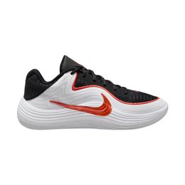 Basketballschuh Nike "Precision 8 Low", Herren, Gr. 44,5, schwarz, picante rot, wei&szlig;, Synthetik, Textil, Schuhe