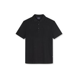 Poloshirt OLYMP "OLYMP Casual Wirk", Herren, Gr. L, schwarz, 95% Leinen, 5% Elasthan, Shirts