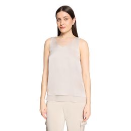 Blusentop Betty Barclay "Damen unifarben", Damen, Gr. 38, gelb, Obermaterial: 100% Polyester. Futter: 100% Polyester, figurumspielend normal, V-Ausschnitt, Blusen Blusentop