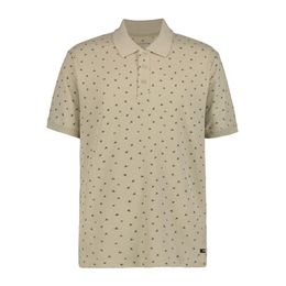 Poloshirt Icepeak "Icepeak Polo shirt Velletri", Herren, Gr. L, beige (kitt), Stoff, 100% Baumwolle, normal, hoch geschlossener Ausschnitt, Shirts