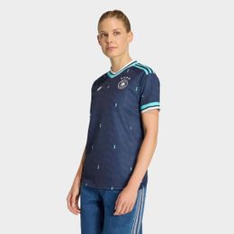 Fu&szlig;balltrikot adidas Performance "DFB A JSY W", Damen, Gr. L, collegiate navy, Obermaterial: 100% Polyester, V-Ausschnitt, Trikots Fu&szlig;balltrikot, mit Climacool Technologie, Doppelstrickkonstruktion