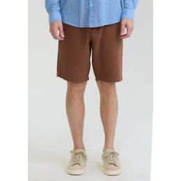 Chinoshorts FELIX HARDY "Leinenshorts", Herren, Gr. 32, Normalgr&ouml;&szlig;en, braun, 70% Baumwolle, 30% Leinen, Hosen Chinoshorts