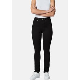 Skinny-fit-Jeans PEAK TIME "Lunara", Damen, Gr. 26, L&auml;nge 32, gamma schwarz, Jeans, Material: 85% Baumwolle, 12% Polyester, 3% Elasthan, Basic, skinny fit lang, Jeans, Damen Skinny Jeans