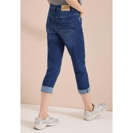 Cecil Damen Comfort-fit-Jeansmid blau wash, Gr. 28, unifarben, Jeans, 78% Baumwolle, 20% Polyester, 2% Elasthan, Jeans, Middle Waist