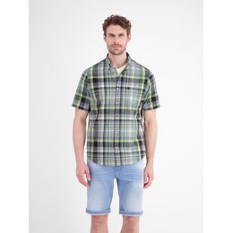 Kurzarmhemd Lerros "Sportliches Kurzarmhemd mit Karos aus reiner Baumwolle", Herren, Gr. XL, Normalgr&ouml;&szlig;en, classic navy, 100% Baumwolle, Hemden
