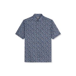 Businesshemd OLYMP "OLYMP Luxor, comfort fit, New Kent", Herren, Gr. 40, Normaler Arm, marine, 100% Baumwolle, Hemden