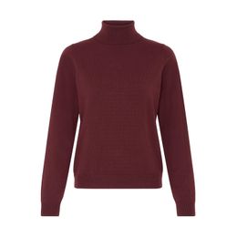 Rollkragenpullover oxmo "Rollkragenpullover OXBmmnora", Damen, Gr. L, blau (port royale), Obermaterial: 52% Viskose CV. 28% Polyester PES. 20% Polyamid PA., Pullover Rollkragenpullover