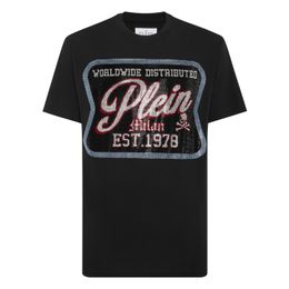 T-Shirt Philipp Plein "Milan", Jungen, Gr. L, 02, schwarz, Obermaterial: 100% Baumwolle, 100% Glas, Shirts T-Shirt