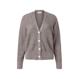 Strickjacke Maerz Muenchen "Maerz Muenchen 222000 Strickjacke Damen Bekleidung", Damen, Gr. 42, braun, 88% Baumwolle, 12% Leinen, Strickjacken Strickjacke