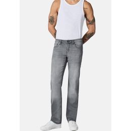 Straight-Jeans PEAK TIME "Orbis", Herren, Gr. 30, L&auml;nge 34, moon grau, Jeans, Obermaterial: 88% Baumwolle, 11% Polyester, 1% Elasthan, straight fit lang, Jeans Straight-Jeans, Herren Jeans mit Logopr&auml;gung