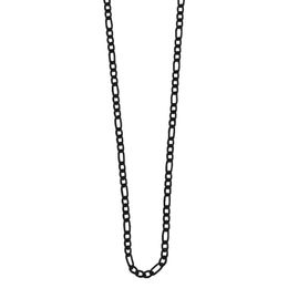Adelia&acute;s Kette ohne Anh&auml;nger ADELIA&acute;S "Unisex Halskette &ndash; Figarokette aus Edelstahl" Gr. 50, schwarz, Halsketten, Damen, 50, Edelstahl, Perfekt als Geschenk f&uuml;r besondere Menschen