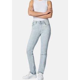 Straight-Jeans PEAK TIME "Galaxa", Damen, Gr. 26, L&auml;nge 30, stellar indigo, Jeans, Material: 85% Baumwolle, 12% Polyester, 3% Elasthan, gerade lang, Jeans Straight-Jeans, Gerade Damen Jeans mit Logopr&auml;gung