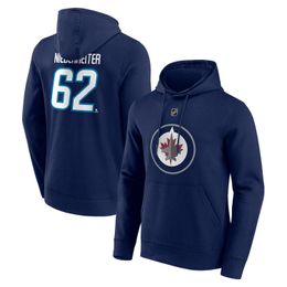 Kapuzenpullover Fanatics "Fanatics Hoodie Winnipeg Jets Graphic Nino Niederreiter 62", Damen, Gr. L, mehrfarbig, 80% Baumwolle, 20% Polyester, Pullover Kapuzenpullover