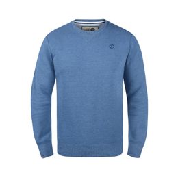 !Solid Longpullover SOLID "Sweatshirt SDBenn", Herren, Gr. S, blau (faded blu), Obermaterial: 50% Baumwolle CO. 50% Polyester PES., Sweatshirts Longpullover