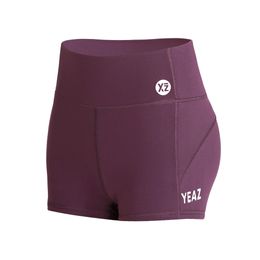 Shorts YEAZ "Shorts XOXO", Damen, Gr. L, US, lila, Obermaterial: 80% Nylon NY. 20% Elasthan EL., Hosen Shorts