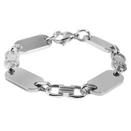 Adelia&acute;s Edelstahlarmband ADELIA&acute;S "Unisex Armband aus Edelstahl" Gr. 19, silber, Armb&auml;nder, Herren, 19, Edelstahl, Edelstahlarmband