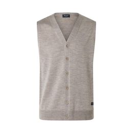 Strickweste Maerz Muenchen "Maerz Muenchen 580500 Strickweste Herren Bekleidung", Herren, Gr. 52, beige, 100% Wolle (Merino), Westen Strickweste