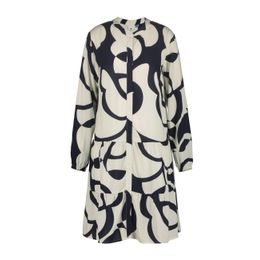 Hemdblusenkleid Luhta "Luhta Kleid Huosiolampi", Damen, Gr. 36, EURO-Gr&ouml;&szlig;en, dunkel blau, Stoff, 100% ViscoseViskose, Kleider