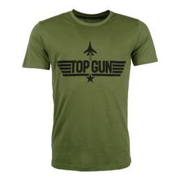 T-Shirt Top Gun "PP201011", Herren, Gr. 50M, gr&uuml;n (olive), Obermaterial: 100% Baumwolle, Shirts T-Shirt