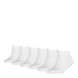 Sneakersocken Tommy Hilfiger "TH CHILDREN SNEAKER 6P ECOM", M&auml;dchen, Gr. 23-26, wei&szlig;, Baumwollmischung, normal, Socken Sneakersocken, Mit kleinem Rippenb&uuml;ndchen