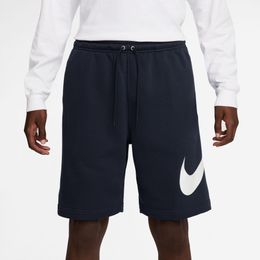 Shorts Nike Sportswear "M N K CLUB BB SHORT GX", Herren, Gr. XL, N-Gr, obsidian, Obermaterial: 80% Baumwolle, 20% Polyester, Hosen Shorts, mit Kordelverschluss, sportlicher Stil