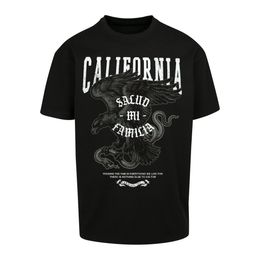 Kurzarmshirt "Upscale by Mister Tee Unisex La Familia Heavy Oversize Tee", Jungen, Gr. M, schwarz, 100% Baumwolle, UPSCALE BY MISTER TEE, unifarben, oversize, Rundhals, Shirts