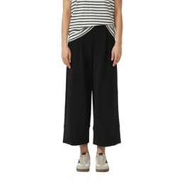 Stoffhose s.Oliver, Damen, Gr. 36, N-Gr, schwarz, Web, Obermaterial: 47% Modal, 41% Polyester, 12% Elasthan, unifarben, l&auml;ssig geschnitten lang, Hosen Stoffhose, mit weitem Bein und Gummizug