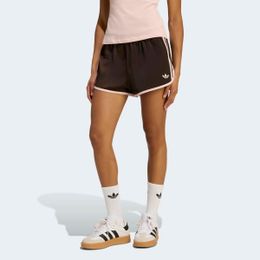 Shorts adidas originals "3S SPRNTR SHORT", Damen, Gr. L, N-Gr, braun (aurora coffee, sandy pink, normal, gr.), Obermaterial: 97% Polyester, 3% Elasthan, Hosen Shorts