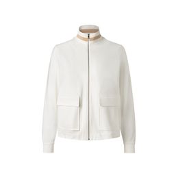 Strickjacke Maerz Muenchen "Maerz Muenchen 125001 Strickjacke Damen Bekleidung", Damen, Gr. 44, wei&szlig;, 62% Viskose, 33% Polyamid, 5% Spandex, Strickjacken Strickjacke