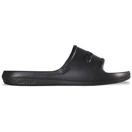 Badesandale Lotto, Herren, Gr. 40, schwarz, Synthetik, unifarben, Schuhe, - mit softem Fu&szlig;bett