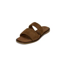 Marc O'Polo Sandale MARC O'POLO "aus softem Veloursleder", Damen, Gr. 38, dusty braun, Obermaterial: 100% Leder, unifarben, Schuhe Sandale
