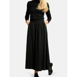 Midirock LIBERT&Eacute; ESSENTIEL "Libert&eacute; Essentiel Skirt FREDE", Damen, Gr. L, schwarz, Obermaterial: 92% Polyester, 8% Elasthan, R&ouml;cke