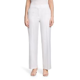 B&uuml;gelfaltenhose Betty Barclay "Damen mit B&uuml;gelfalte", Damen, Gr. 38, Normalgr&ouml;&szlig;en, rohwei&szlig;, Obermaterial: 59% Baumwolle, 39% Viskose, 2% Elasthan, Basic, relaxed fit lang, Hosen