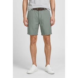 Jack & Jones Chinoshorts JACK & JONES "JPSTACE SUMMER SHORT SRT SN", Herren, Gr. L, N-Gr, agave gr&uuml;n, Web, Obermaterial: 70% Baumwolle, 30% Leinen, unifarben, regular fit kniefrei, Hosen Chinoshorts, mit praktischen Taschen