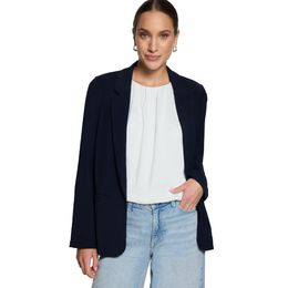 Jackenblazer Zero "Damen gerader Schnitt", Damen, Gr. 34, deep sky, Obermaterial: 100% Polyester, l&auml;ssig geschnitten normal, Blazer, Material